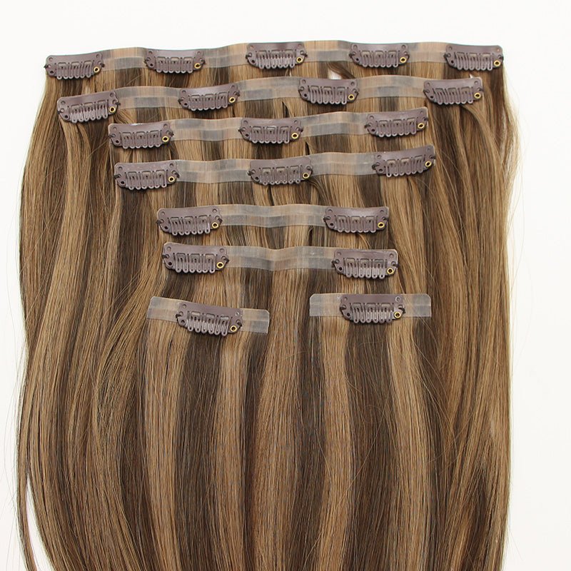 22Inch-Remy Hair Seamless Clip-In Extensions-180g/pack ...